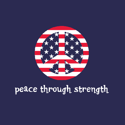Peace Through Strength Men's Tee