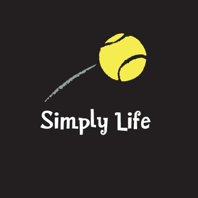 Simply Life Tennis• Unisex Tshirt in Black